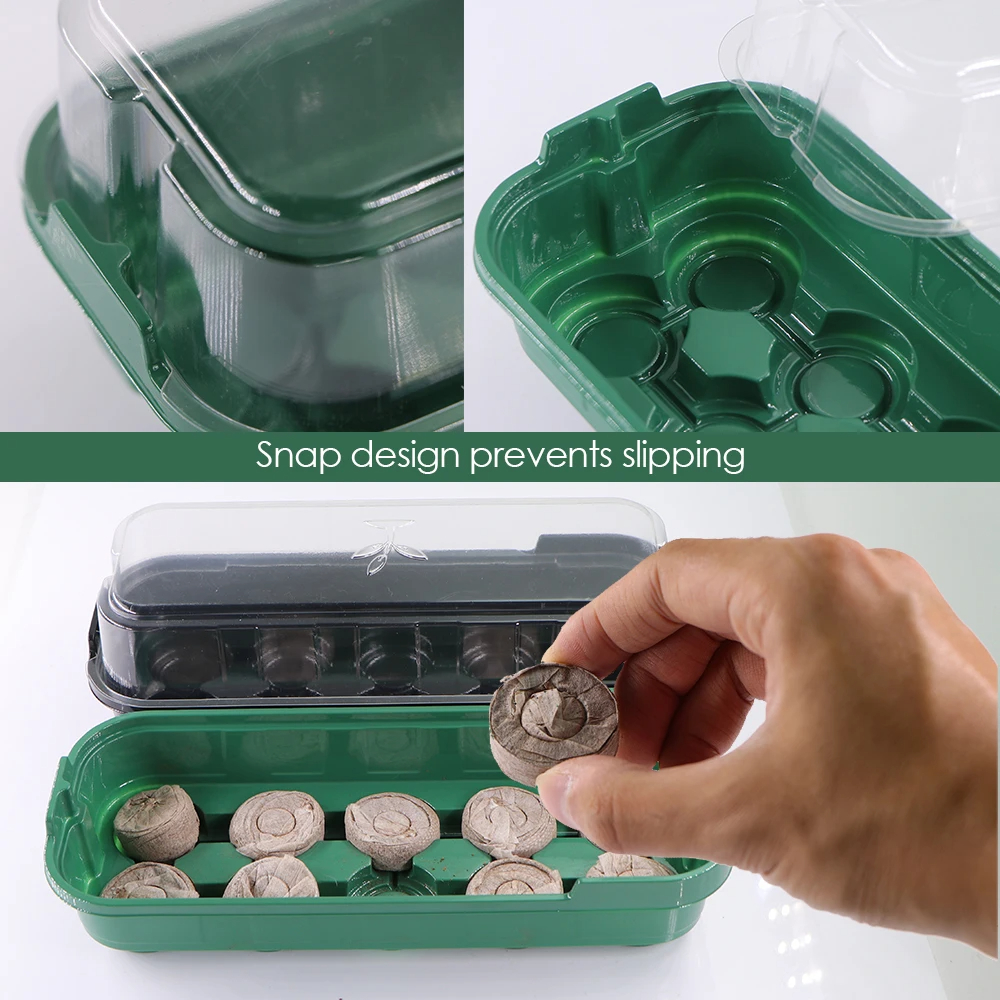 Propagation container ten cell plant plastic nursery pots