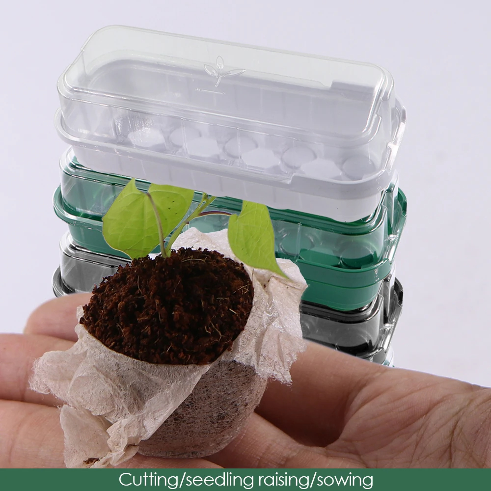 Propagation container ten cell plant plastic nursery pots
